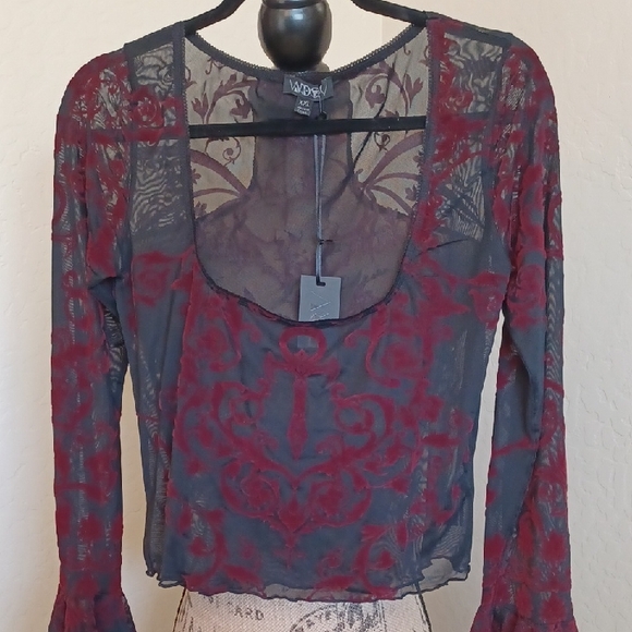 Dolls Kill | Tops | Dollskill Widow Xxl Death Unites Us Crop Top Long ...